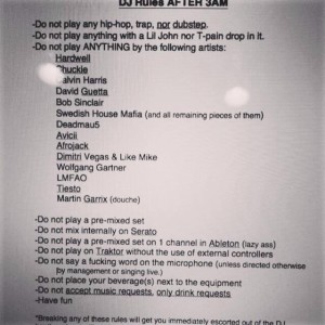 New Las Vegas Nightclub, AFTER, Sets Strict 'DJ Rules'