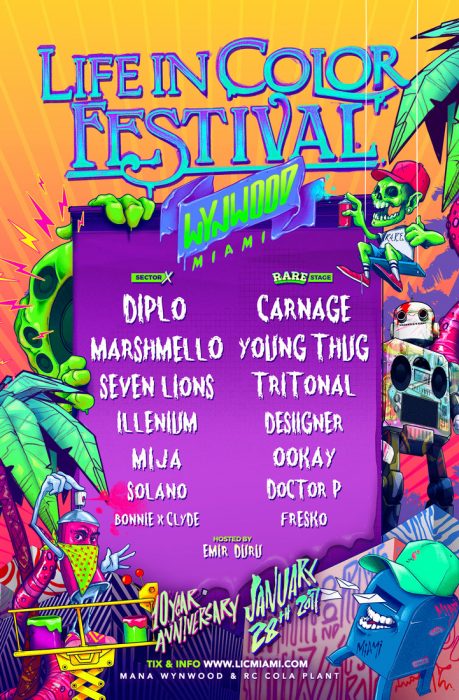Life In Color Miami Boasts Biggest Lineup Yet For 10 Year Anniversary